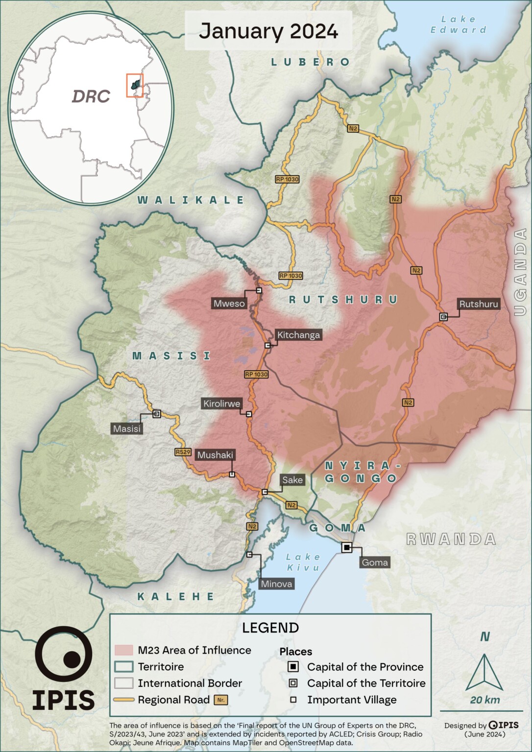 Shifting frontlines: Visualizing the evolution of the M23’s territorial ...