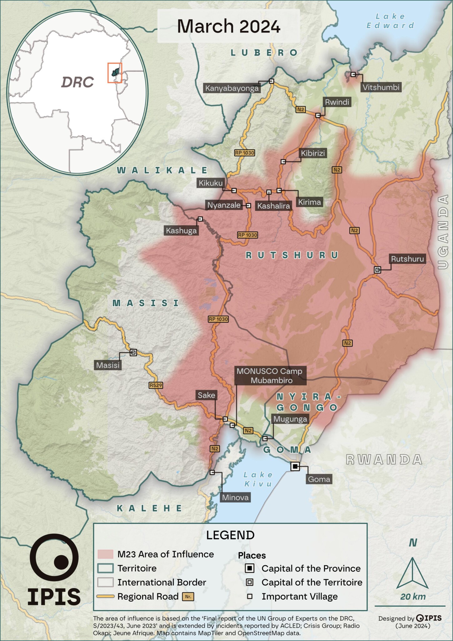 Shifting frontlines: Visualizing the evolution of the M23’s territorial ...