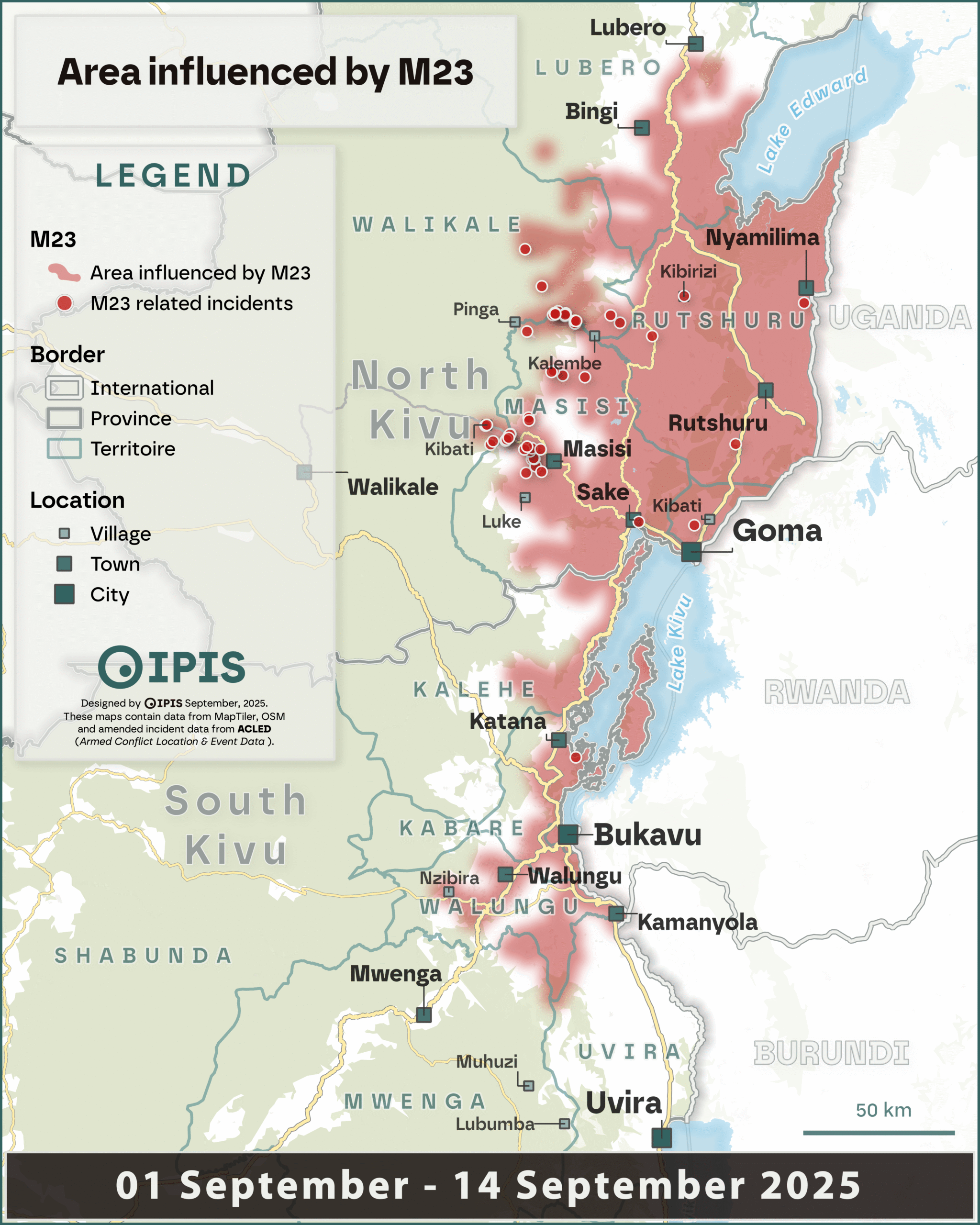 Mapping the M23's territorial influence in eastern DRC - IPIS